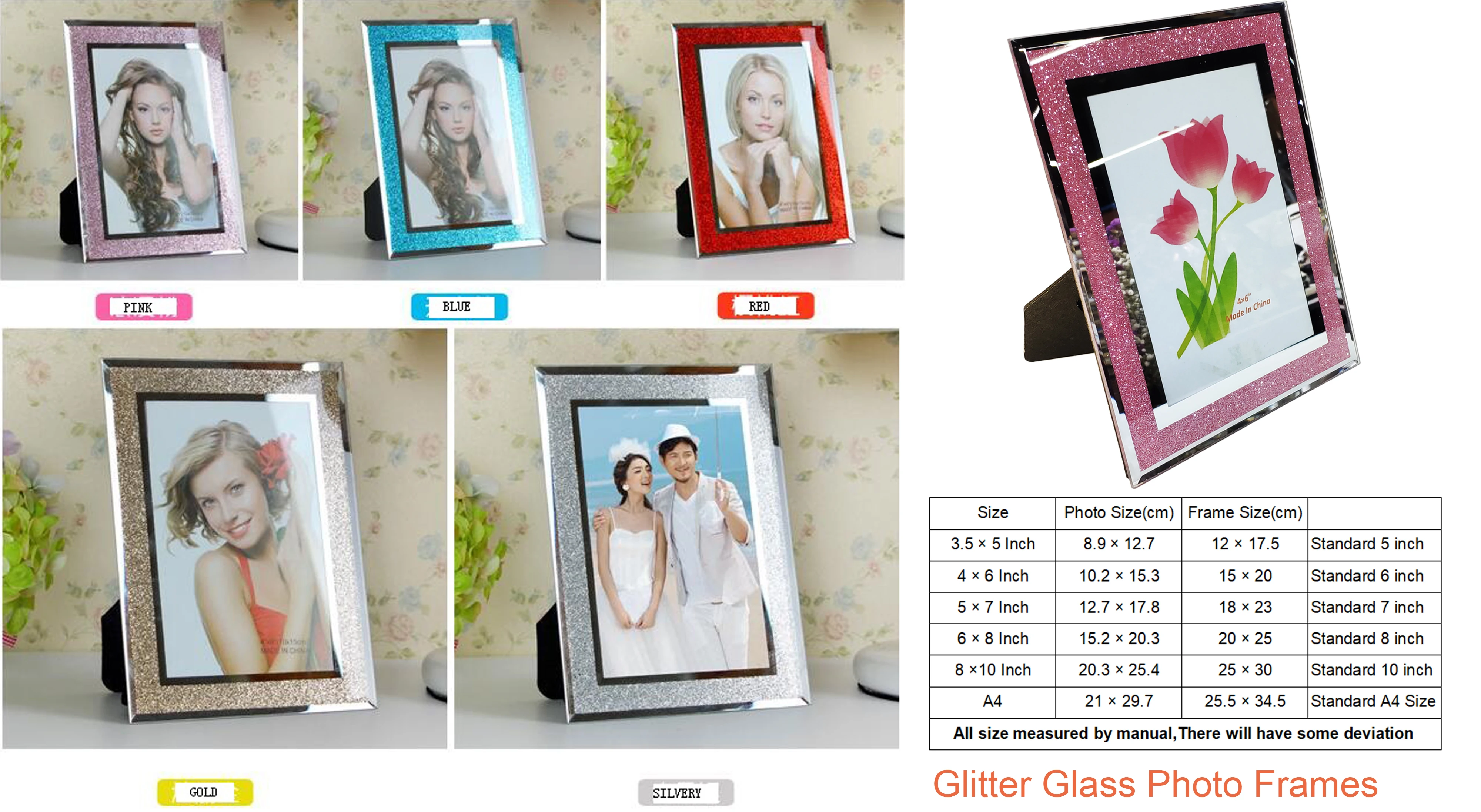 Custom Wholesale Desktop Decoration Square Picture Frame Solid Wood Photo Frame 5 6 7 8 10 Inch ...