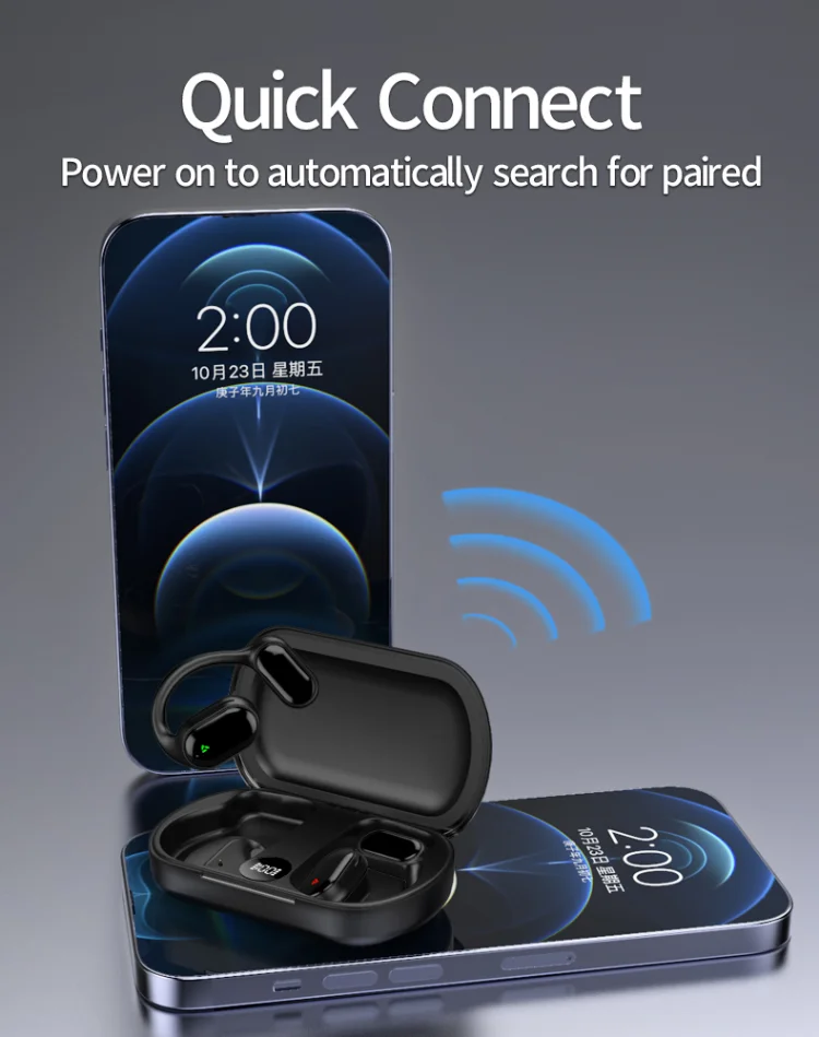 Xg33 Customize Ows Open Earphone Tws Wireless Earbud With Microphone - Buy Ows Tws Earphone,Ows ...