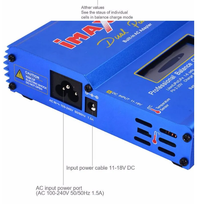 Imax B6 Ac 80w B6ac Charger Dual Power Professional Balance Discharger ...