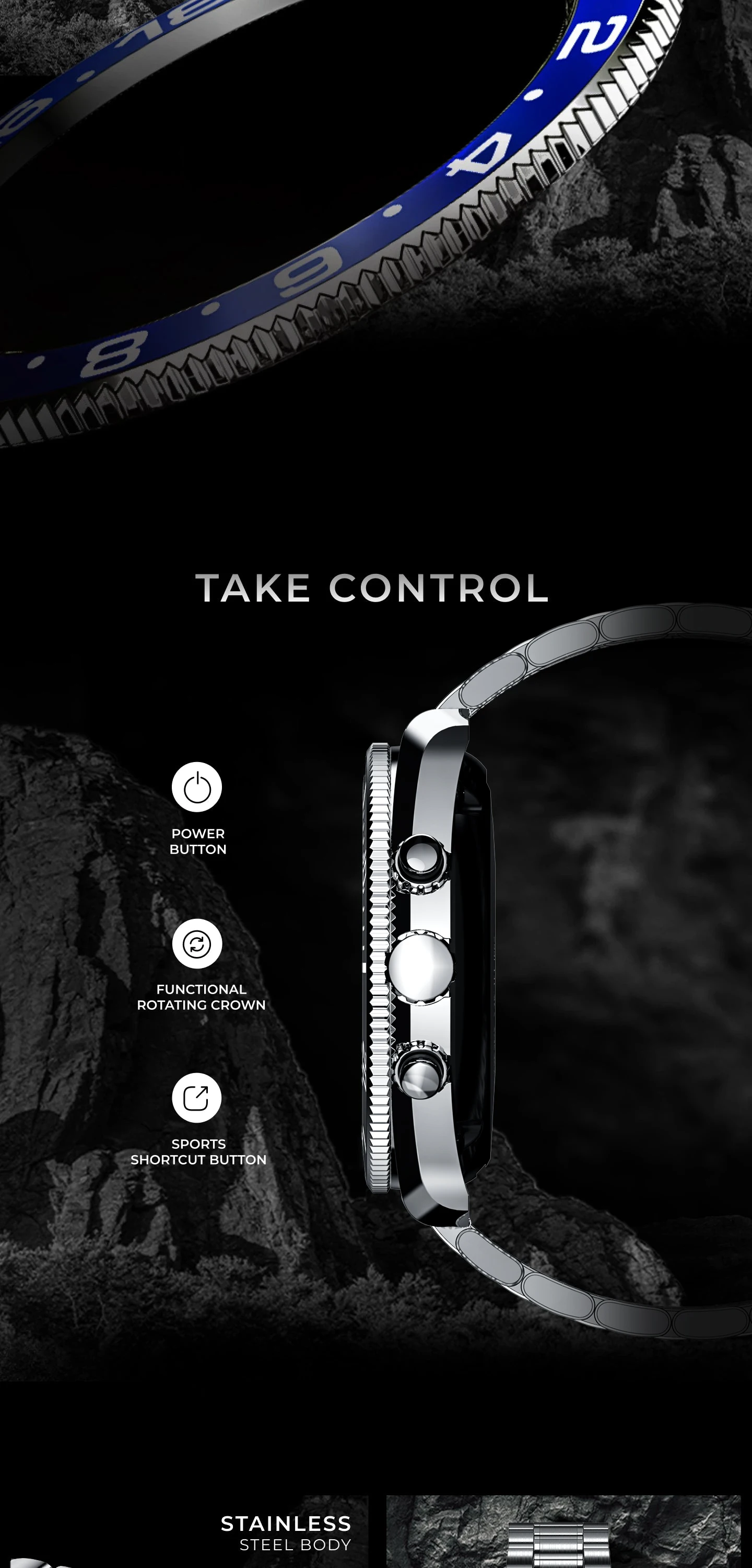 2024 New Style Classic Automatic Luxury Aw35 Round Smart Watch Fashion Leather Men Watch ...