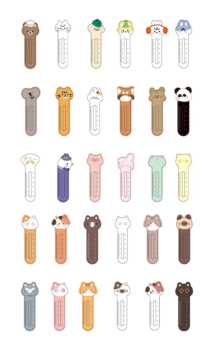 Cartoon Animals Bookmarks Student Stationery Bookmarks Cute Bookmarks ...