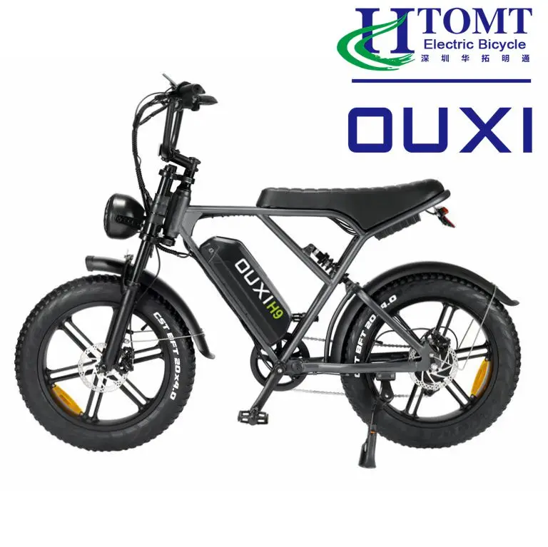 Ouxi H9 Full Suspension Electric Mountain Bike Single Battery 48v 15ah Steel Frame Disc Brake ...