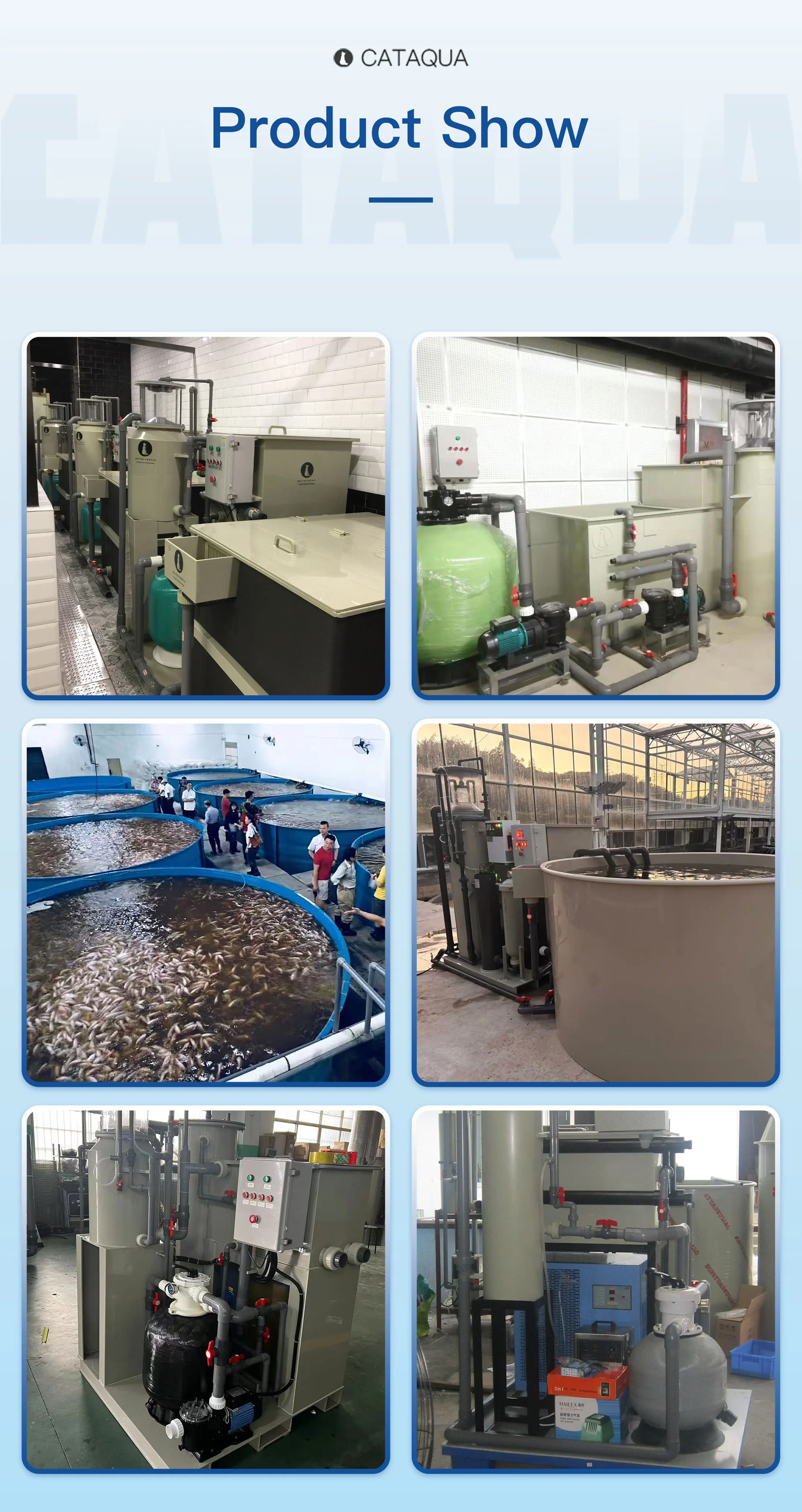 CATAQUA Indoor Recirculating Aquaculture System for Trout Farming Food ...