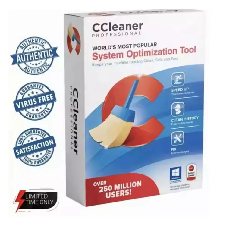 Ccleaner Professional Plus Key 3 Pc 1 Year Official Genuine Original