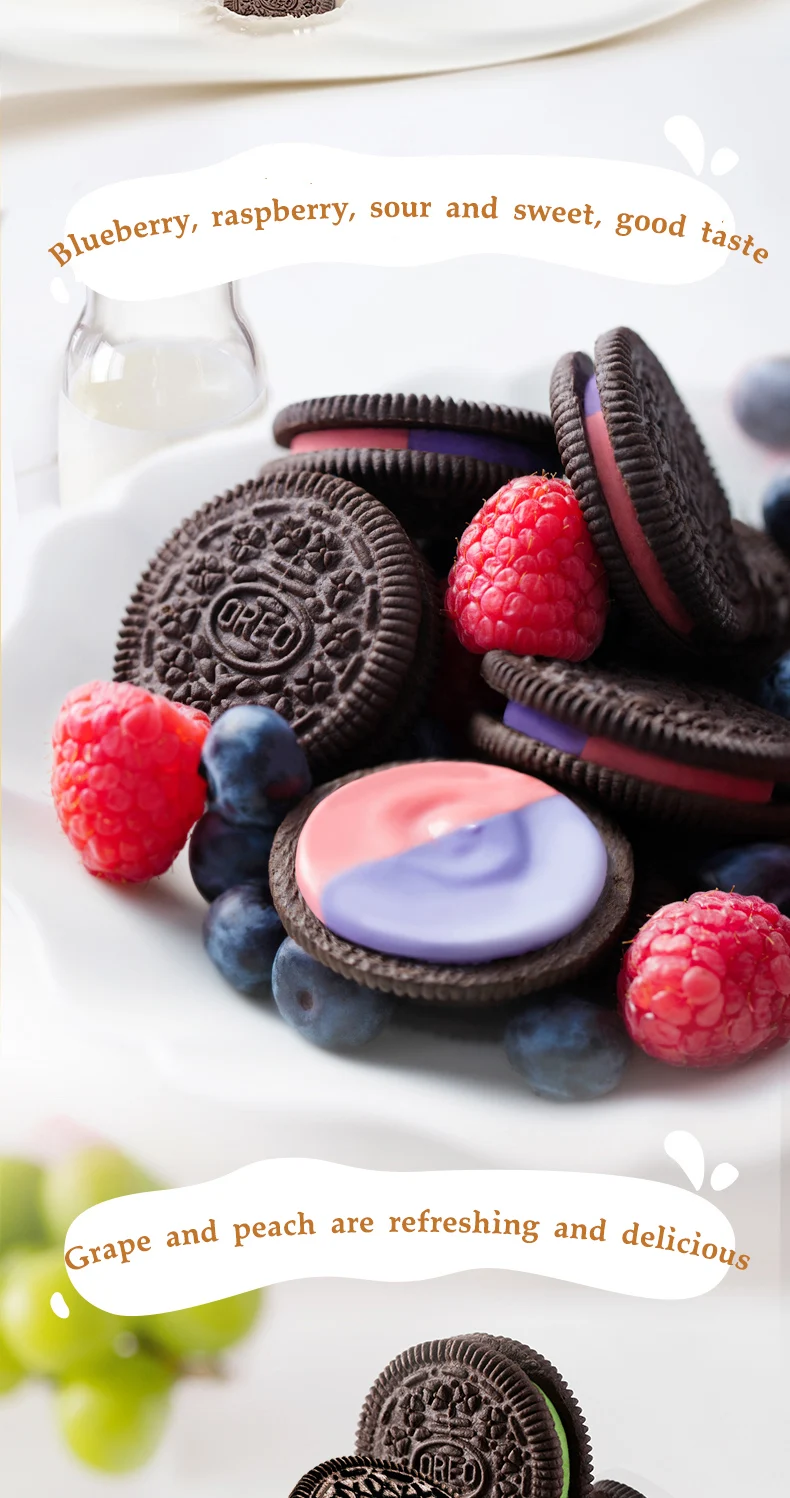Oreos Milk Chocolate Biscuits Cookies Fruit Flavored Sandwich Chocolate Biscuits Exotic Snacks ...