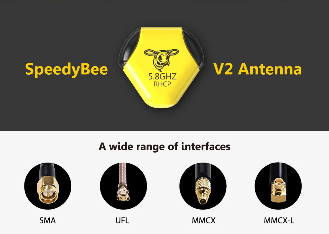 Speedybee 5.8 Ghz Antenna V2 Rhcp Lhcp Sma/ufl/mmcx-90 Angle/mmcx-straight High-quality Antenna ...