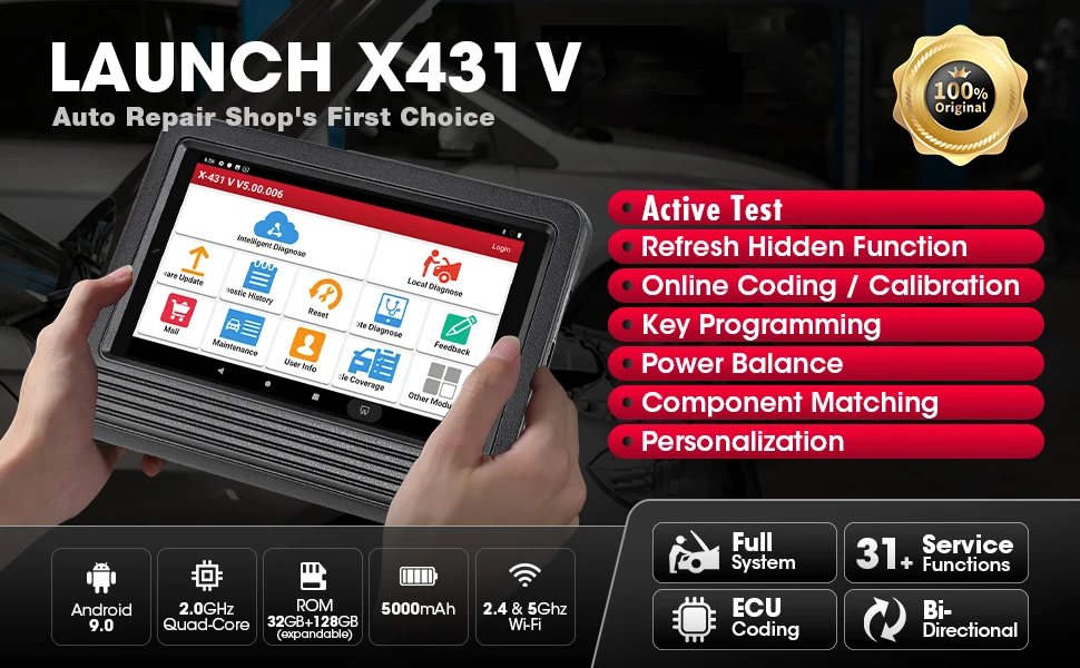 Launch X431 PRO V V4.0 OBD2 Diagnostic Scanner Tool & Automotive Diagnostic Scan Tool OEM