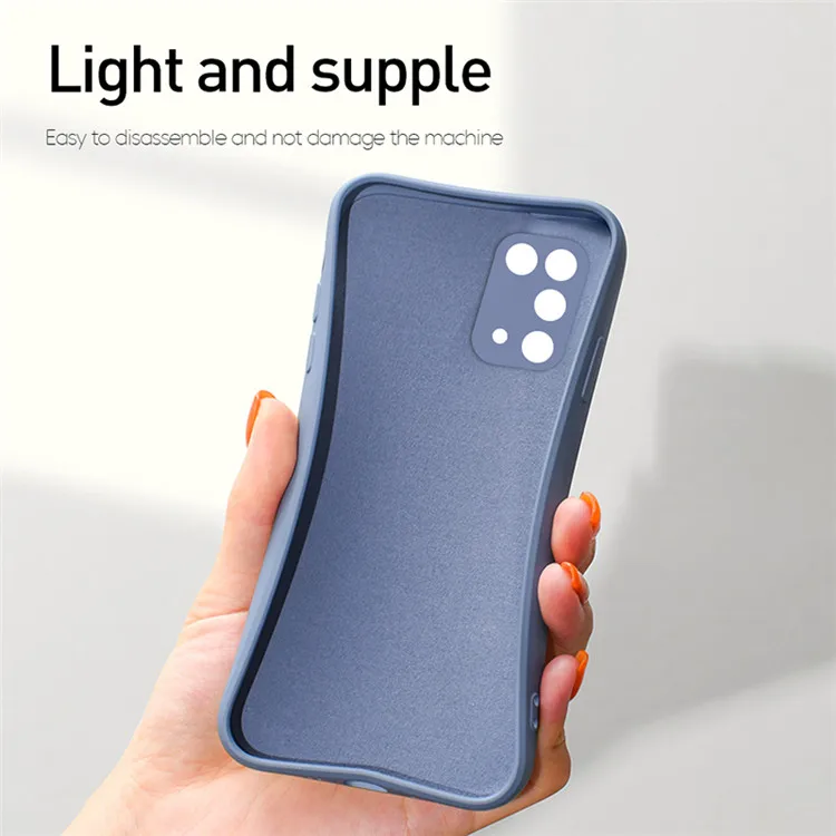 Right Angle Case Soft Silicone Mobile Phone Cases For Samsung Galaxy S23 S22 S21 S20 Plus Ultra ...