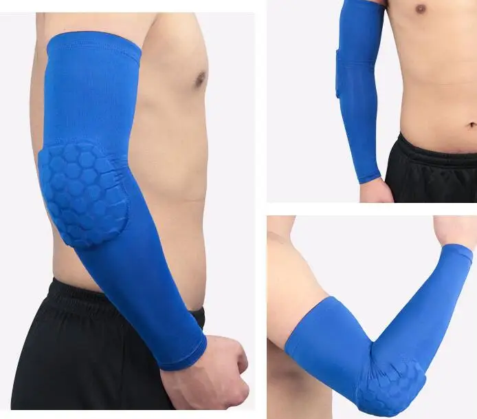 K0087 Hot Football Basketball Compression Arms Pad Honeycomb Crash