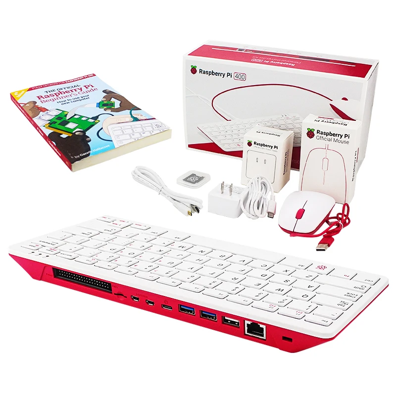 New Original Raspberry Pi 400 Personal Computer Kit Compact Keyboard With A Built-in Computer ...