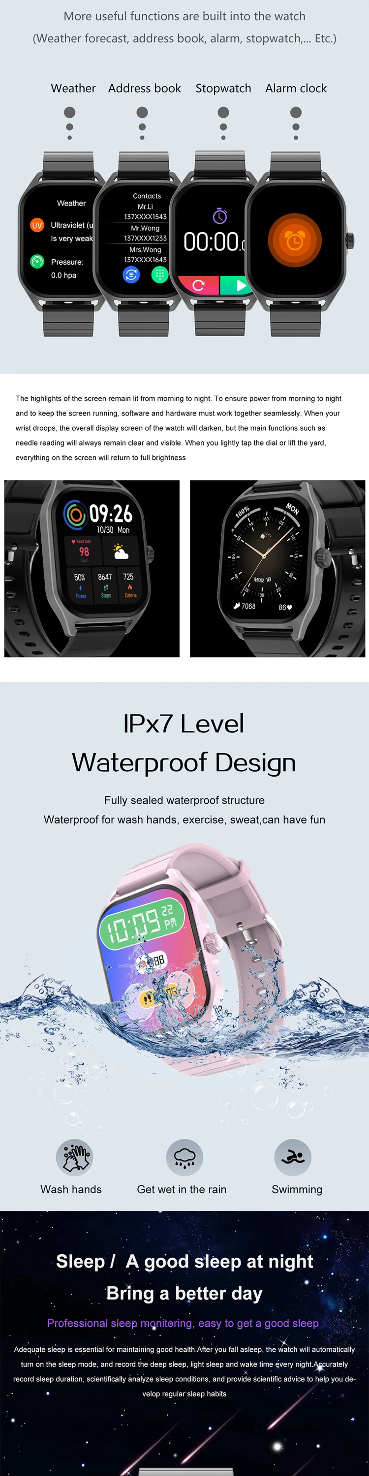 New Dt99 Smart Watch,2.04inch 368*448 Amoled Screen Bt Call Compass Female Health Games ...