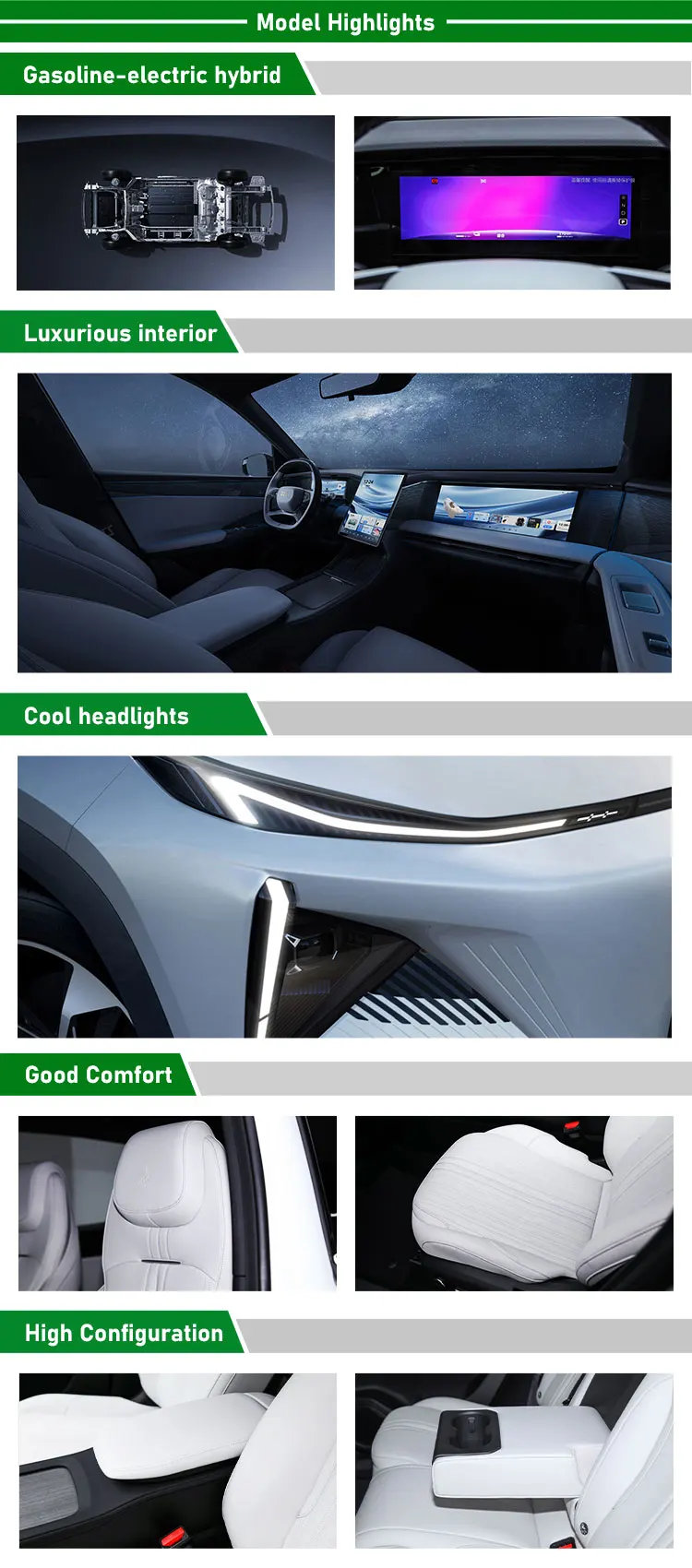 New Launch 2024 Geely Galaxy Yinhe L7 Hybrid Xingyue L 1370 Long Endurance First Production High ...