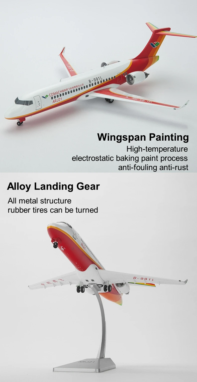 Avión De Pasajeros De Metal Arj21,Modelo De Avión Aéreo De China,Personalizado,1:100 - Buy Arj21 ...