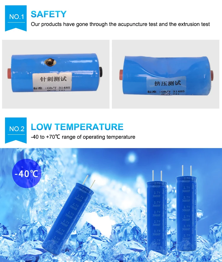 Graphene Super Capacitor 2.7V 3000F - High Energy Storage