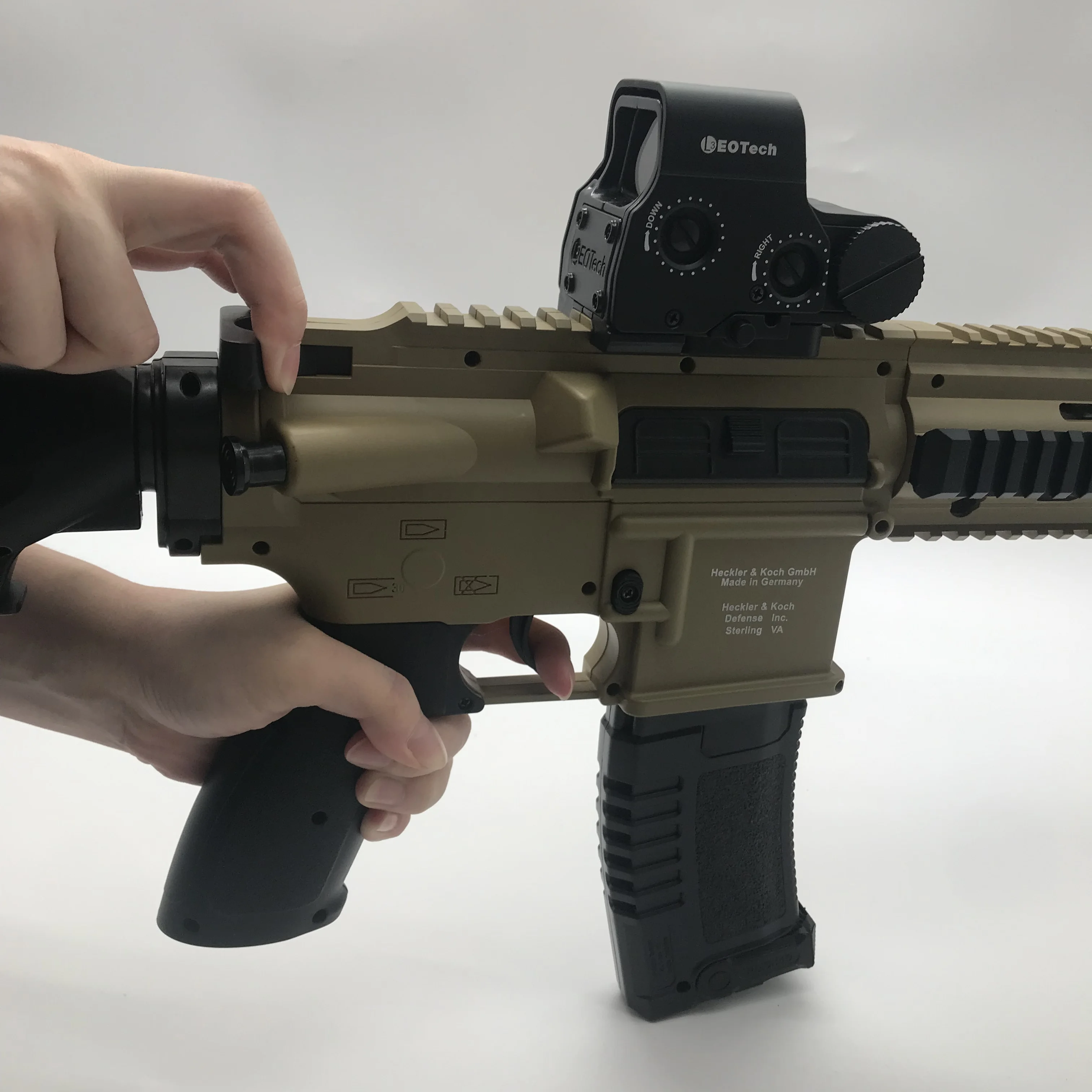 2023 In Stock New Electric Plastic Rifle Toy Gun Boy Gel Bead Blaster Hk416d Gun Toy Manual And ...