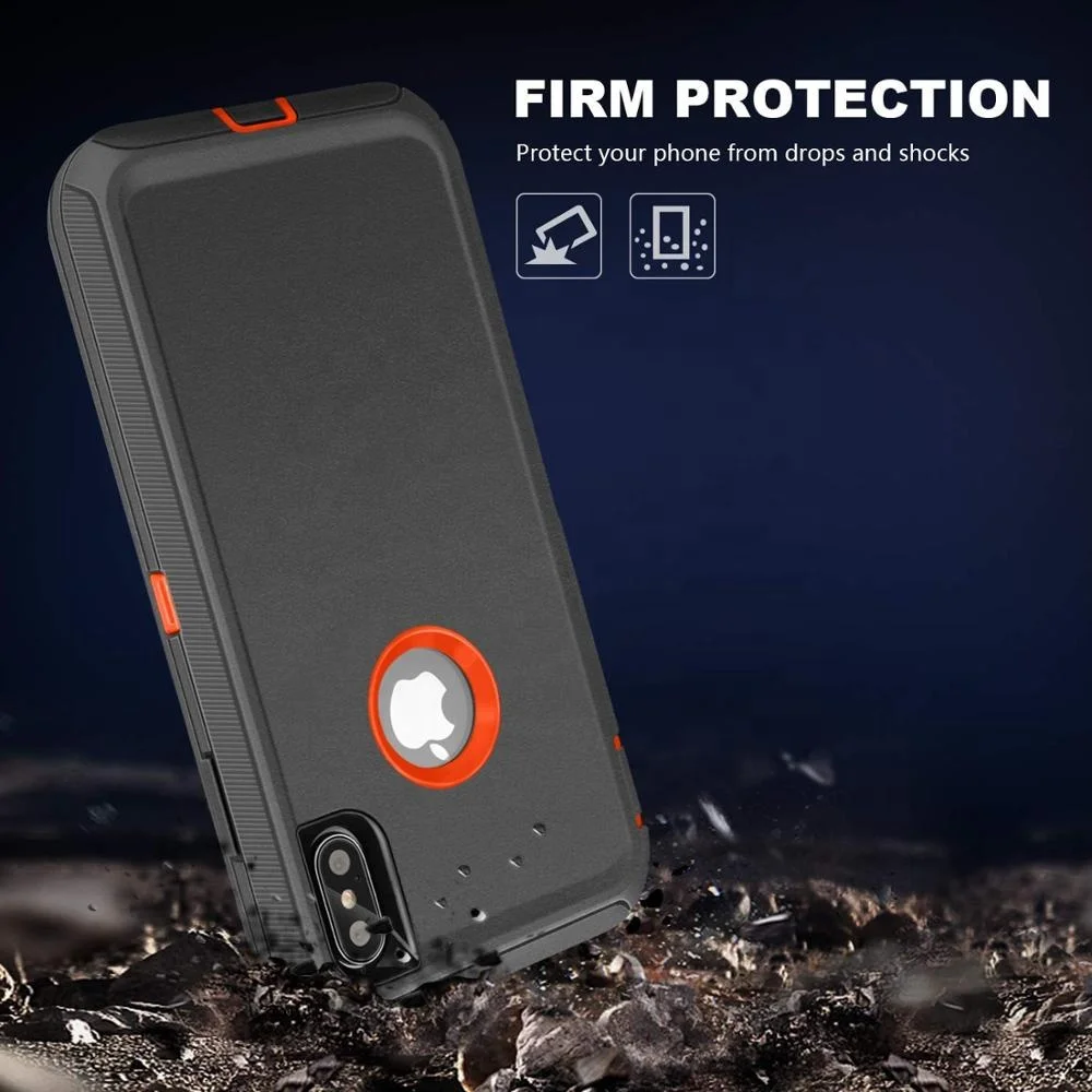 2022 Full Body Rugged Heavy Duty Phone Case With Belt Clip Stand For Iphone 14 Pro Max ...