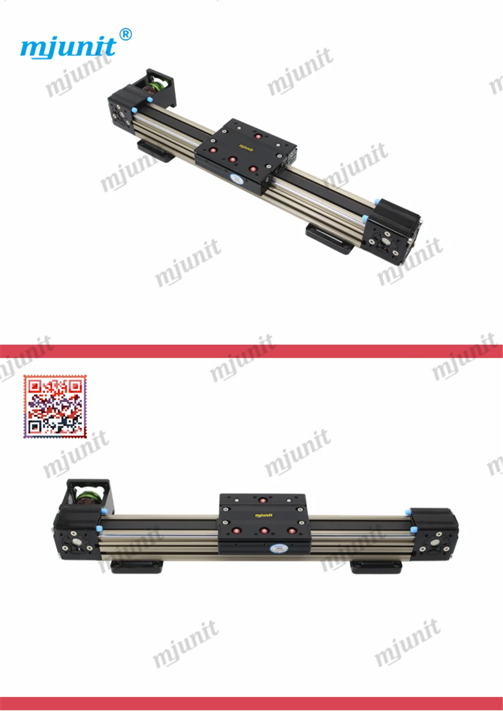 Mjunit Robot Belt Drive Linear Actuator 1000mm Travel Linear Units With Belt Drive And Slide ...