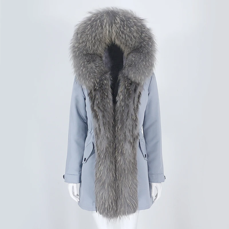 OFTBUY 2024 Waterproof Parka with Real Fur Coat Winter Jacket Women