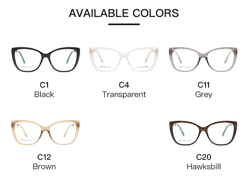 Eyeglasses 2022 Optical Frame Oversize Cat Eye Unisex Tr90 Material Lightweight Spectacle Clear ...