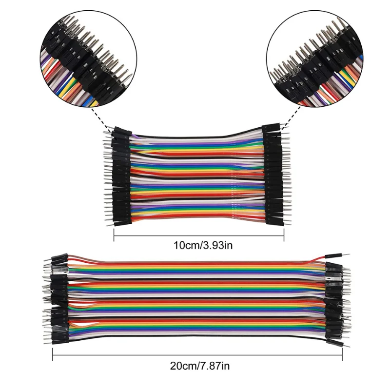 2.54mm Breadboard Line Custom Male To Female 1p 2p 3p 4p 5p 6p 10p 20p 30p 40p Cable Dupont Flat ...