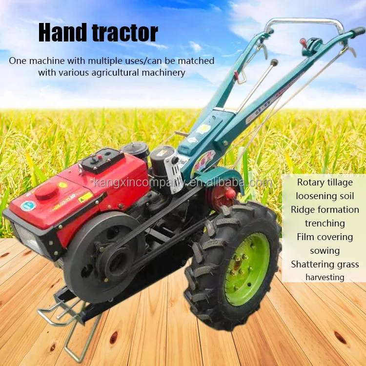 Two Wheel Walking Hand Tractor 15hp 18hp 20hp 22hp Farm Mini Diesel Motocultor Power Tiller ...