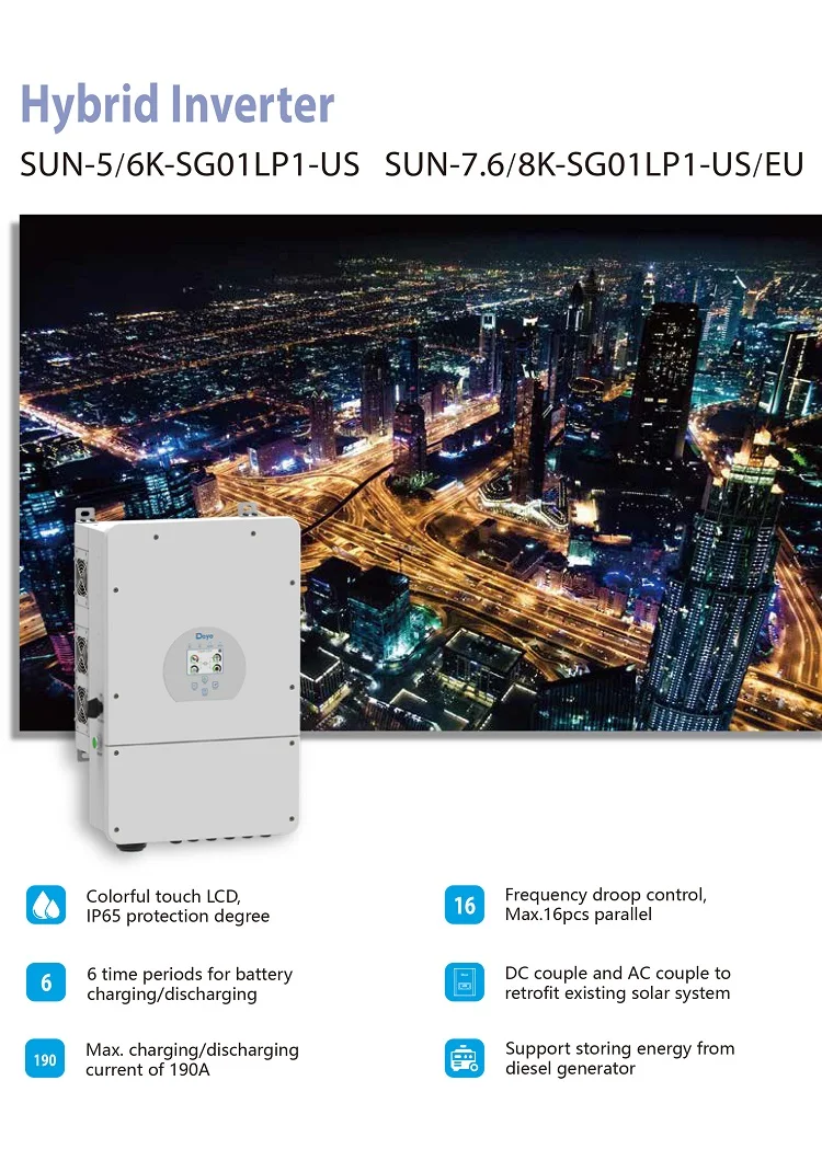 Deye Hybrid Inverter Sun-8k-sg01lp1-eu 8000w Solar Inverter - Buy Hybrid On Grid Solar Inverter ...