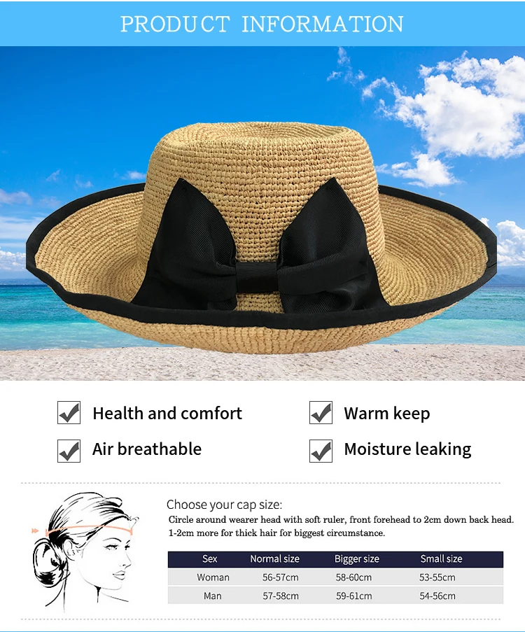 Foldable Best Beach Ladies Wide Brim Straw Hat Girl Boy Summer Beach Hats - Buy Straw Hat Girl ...