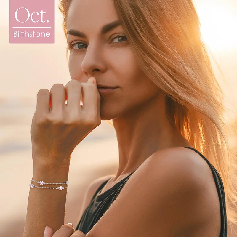 Cross-border Layered Bracelet Exquisite Women's Adjustable Bracelet Simple Plated 925 Silver ...