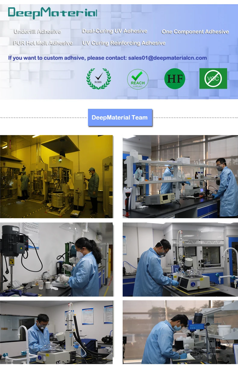 Deepmaterial Ultra-low Viscosity Uv Adhesive With Good Resistance To Acid,Alkali And Heat For ...