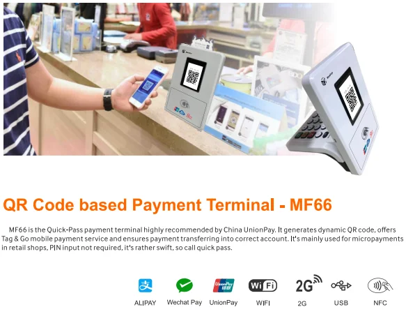 Mf66 All In One Qr Code Pos Device For Quick Payment Via Mobile Phone - Buy Qr Display Machine ...