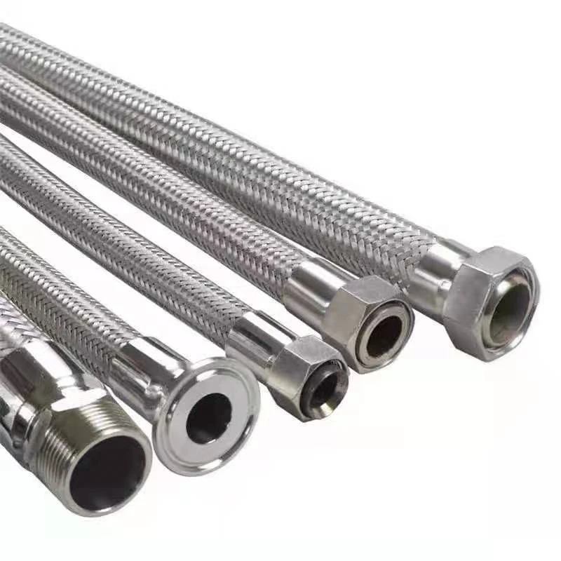 High Pressure Metal Braided Hose Stainless Steel Braided Flexible Metal Bellow Hose - Buy Ptfe ...