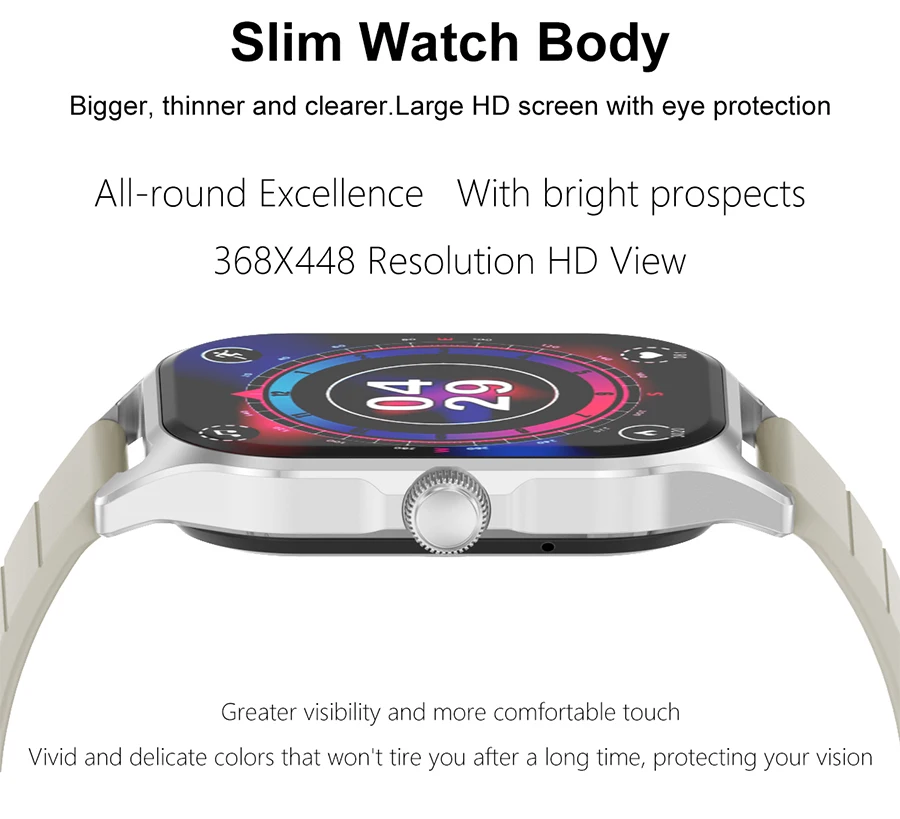 Dt99 Smart Watch Bt Call Wireless Charging 2.04inch Amoled Hd Screen Touch Screen Female ...