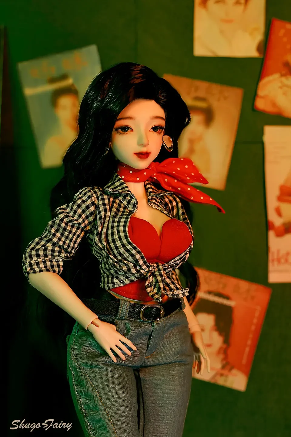 Rosetti Bjd Doll 1/4 Retro Hong Kong Girl Style Joan Body Big Chest Resin Ball Jointed Dolls Toy ...