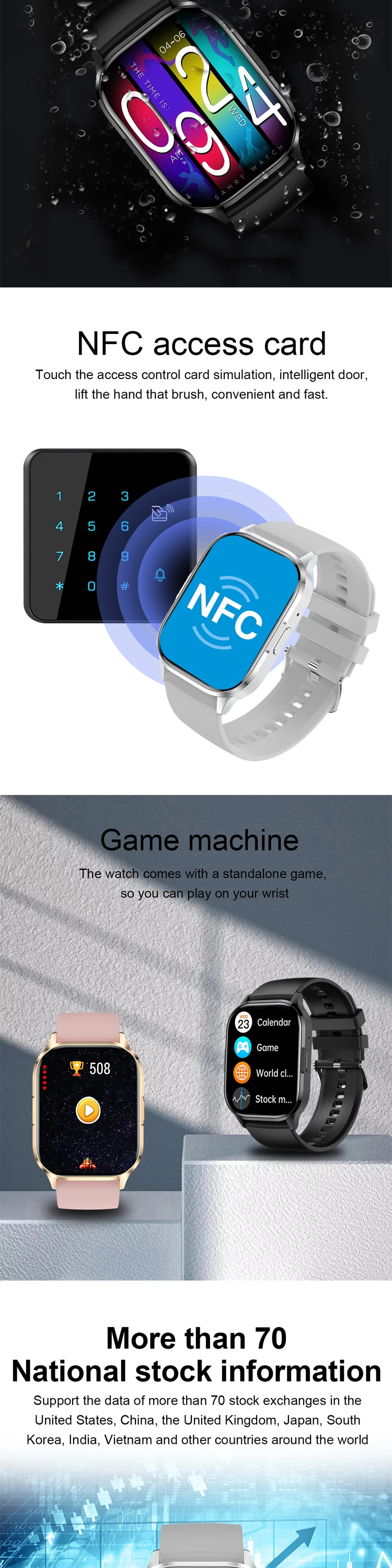 New Amoled 2.01inch Screen Hk21 Smart Watch Bt Call Voice Assistant Heart Rate Blood Pressure ...