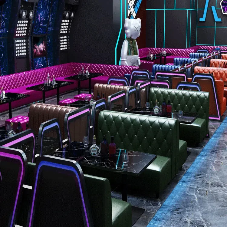 Curved Restaurant Booths Designs Wood Pu Leather U Shape Round Booth Seating Restaurant Cafe ...