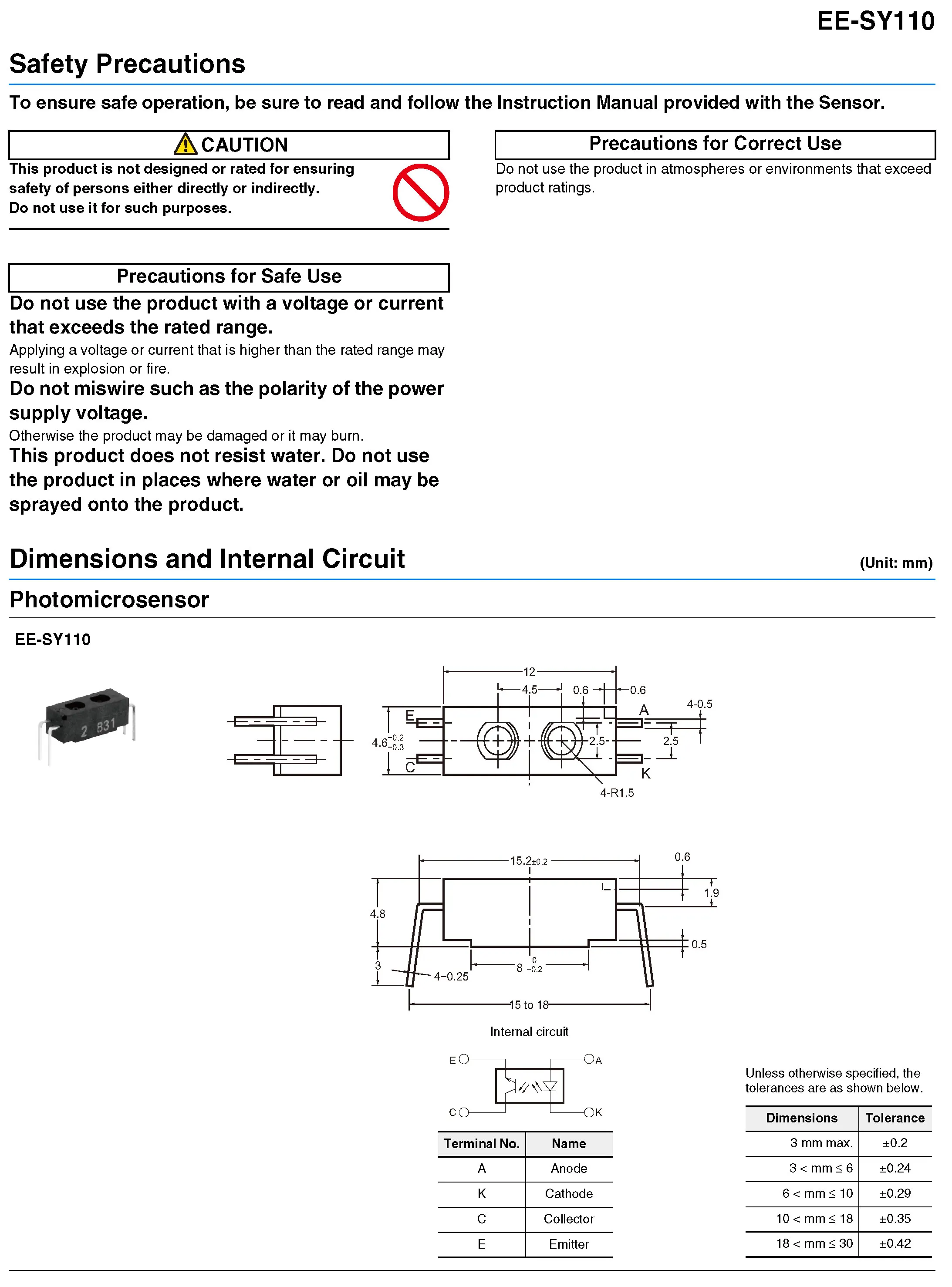 Ee-sy110 Photo Micro Sensor Reflective Reflective Smd Groove Width: 5mm - Buy Ee-sy110 photo ...