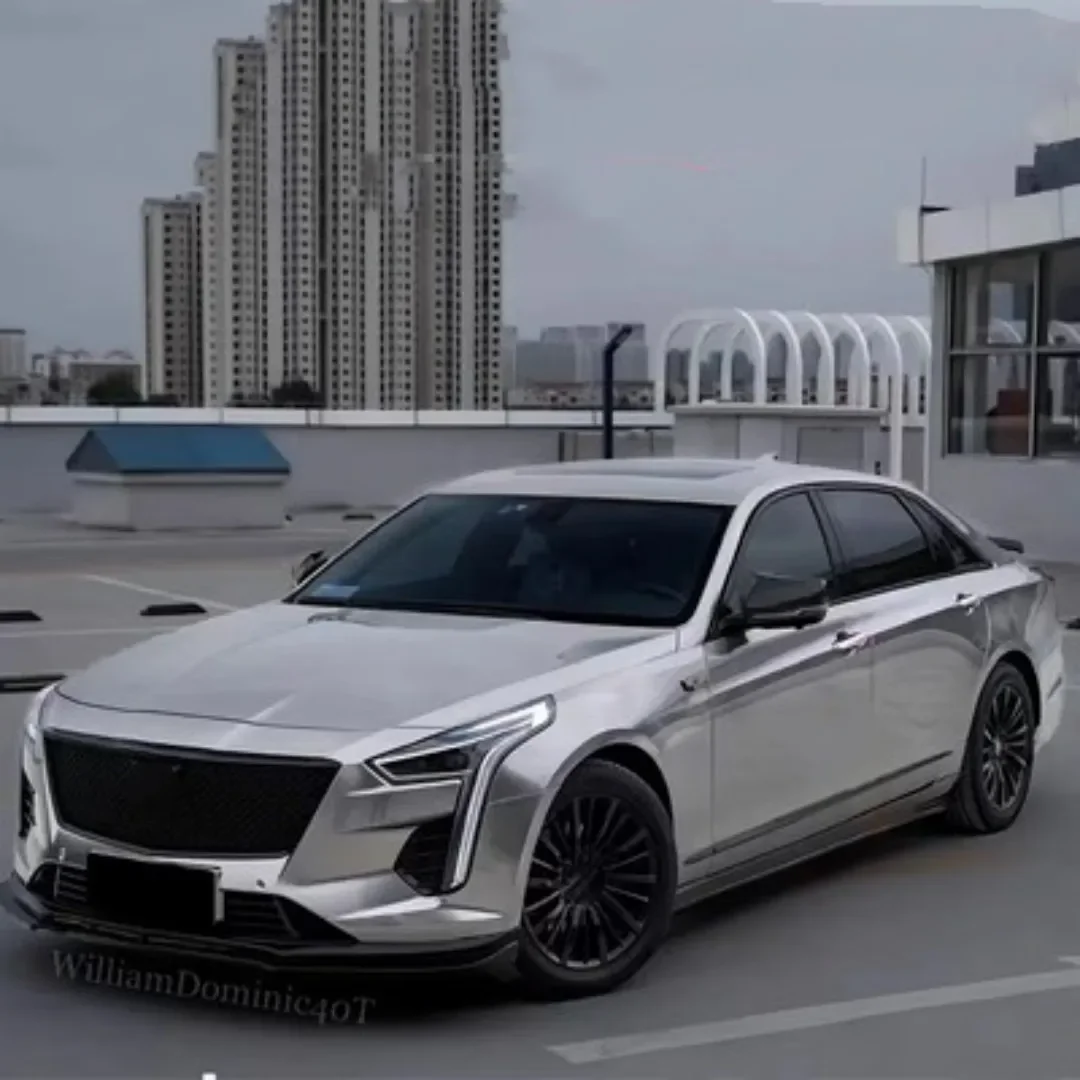 For Cadillac Ct6 Modified Body Kit Front Rear Lip Engine Hood Side Skirt Tail Wing Grill Mask ...