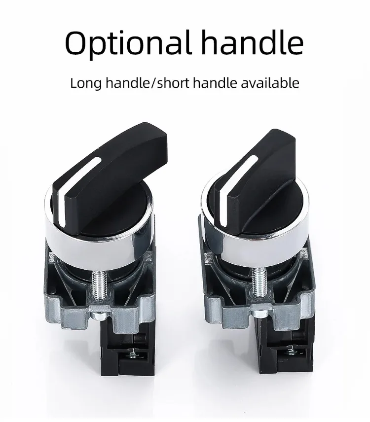 Knob Switch 22mm XB2-BD21 BD33 BD23 BD25 BD35 BD41 BD53 BJ33 1NO/2NO/1NO1NC 2/3 Position Self ...