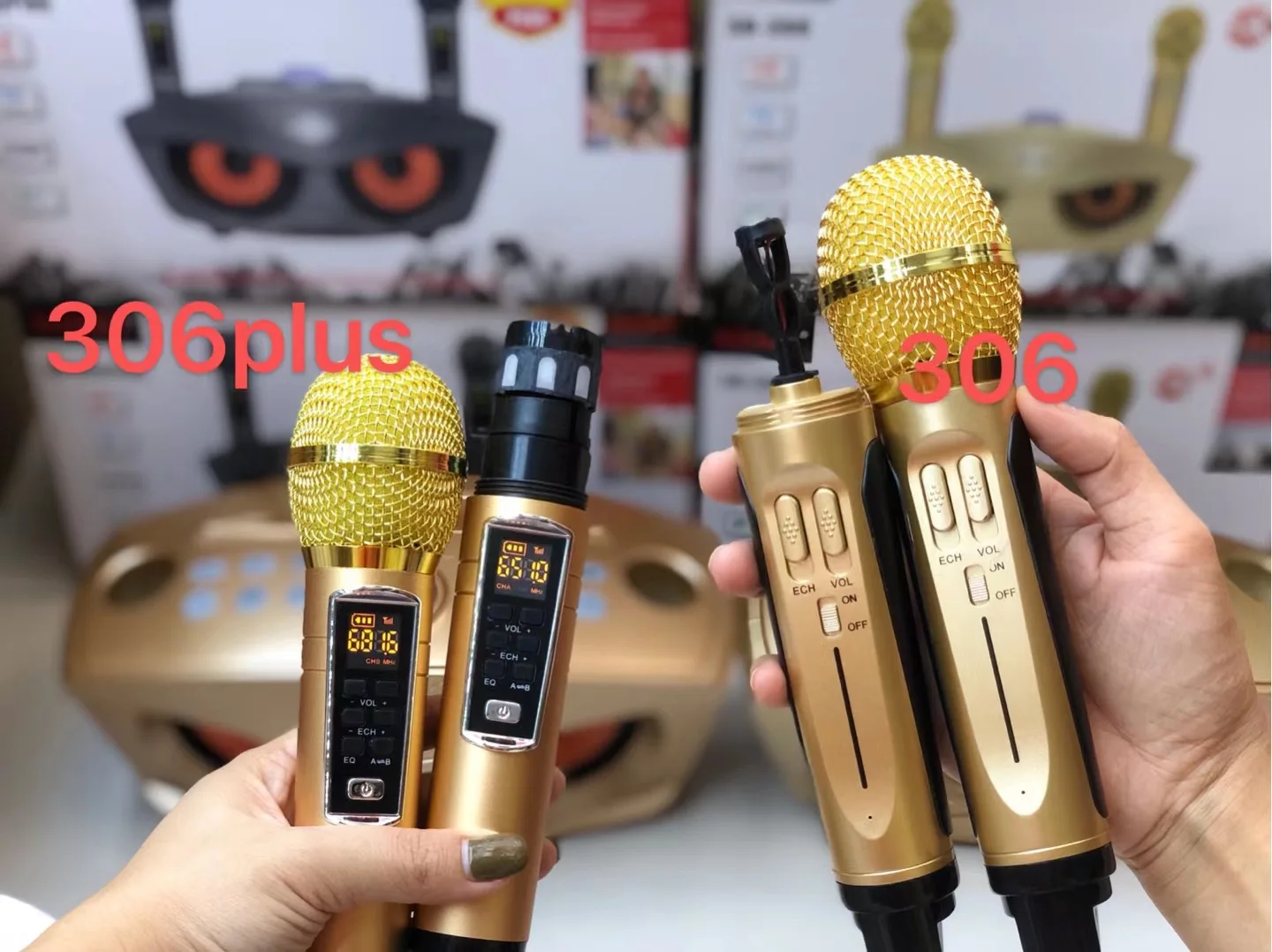 20W Bass Sound Family KTV 2-in-1 Portable Karaoke Microphone