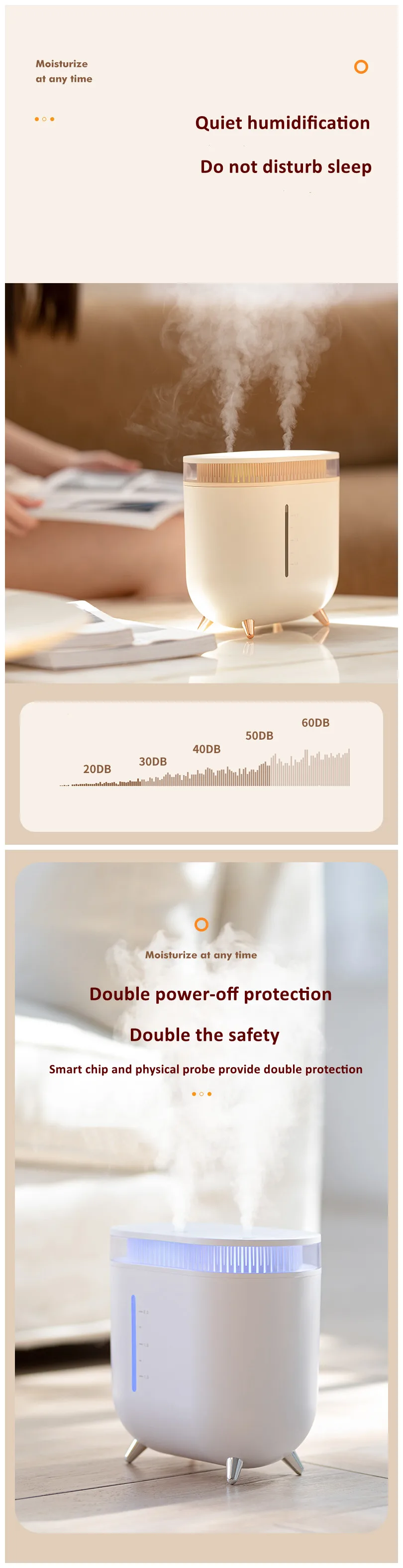 Portable Rechargeable Humidifier Wireless Dual Nozzle Air Humidifier New Style Lower Price ...