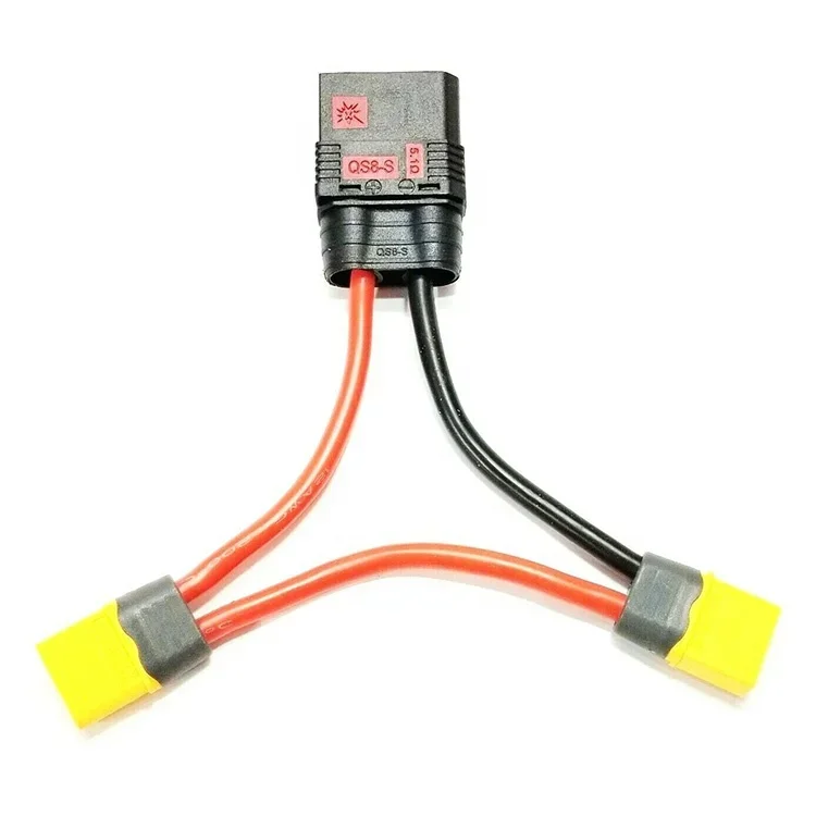 Qs8-s Series Cable Female Connector To Deans 2 Trx Xt60 Xt90 Ec5 Male Plug Anti Spark Harness ...