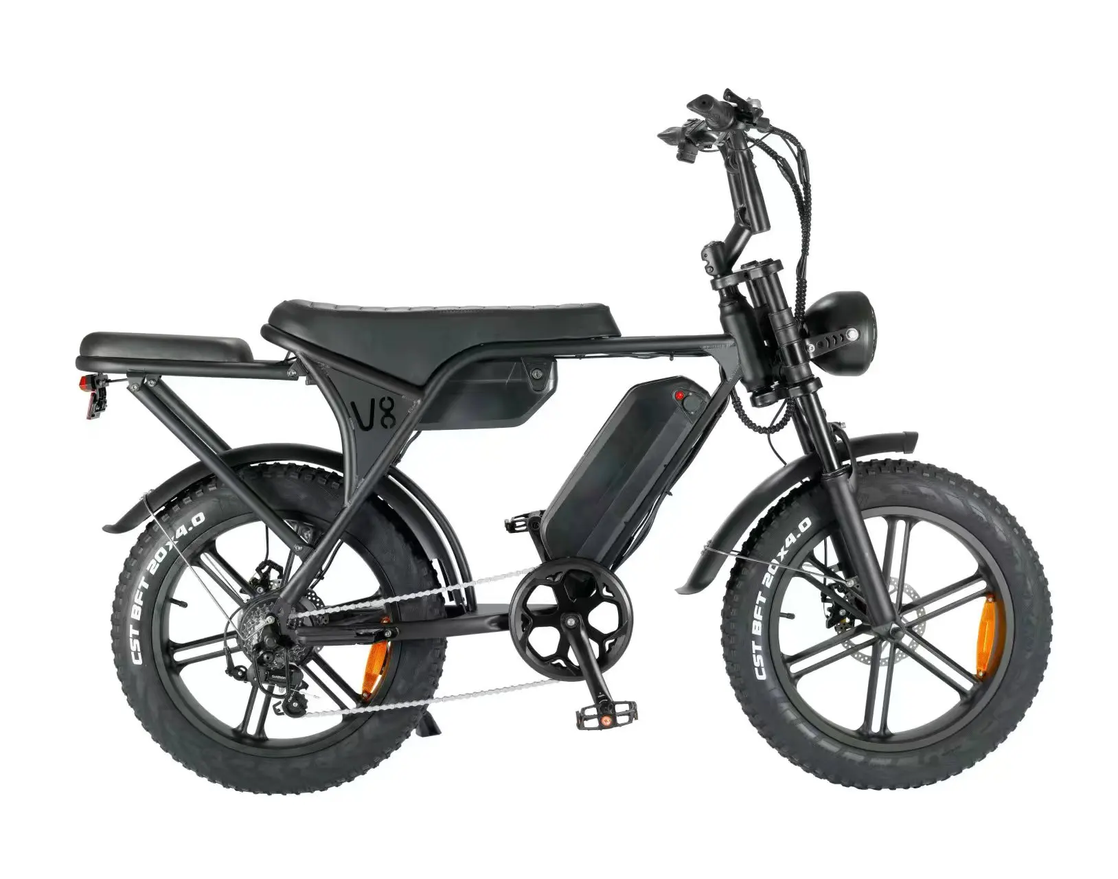 Ouxi Fatbike V8 Electric Bike Fat Tire Electric Bicycle E-bike All Terrain 20inch Electric ...