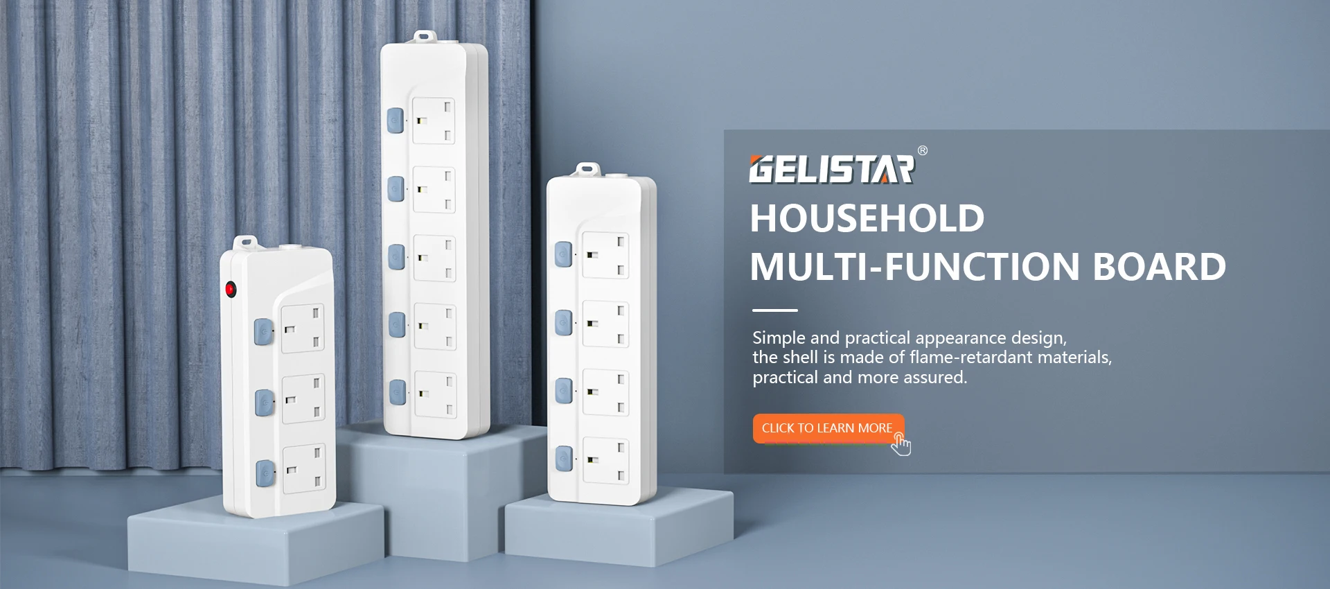 YIWU GELISTAR ELECTRIC APPLIANCES CO.,LTD - socket, extension