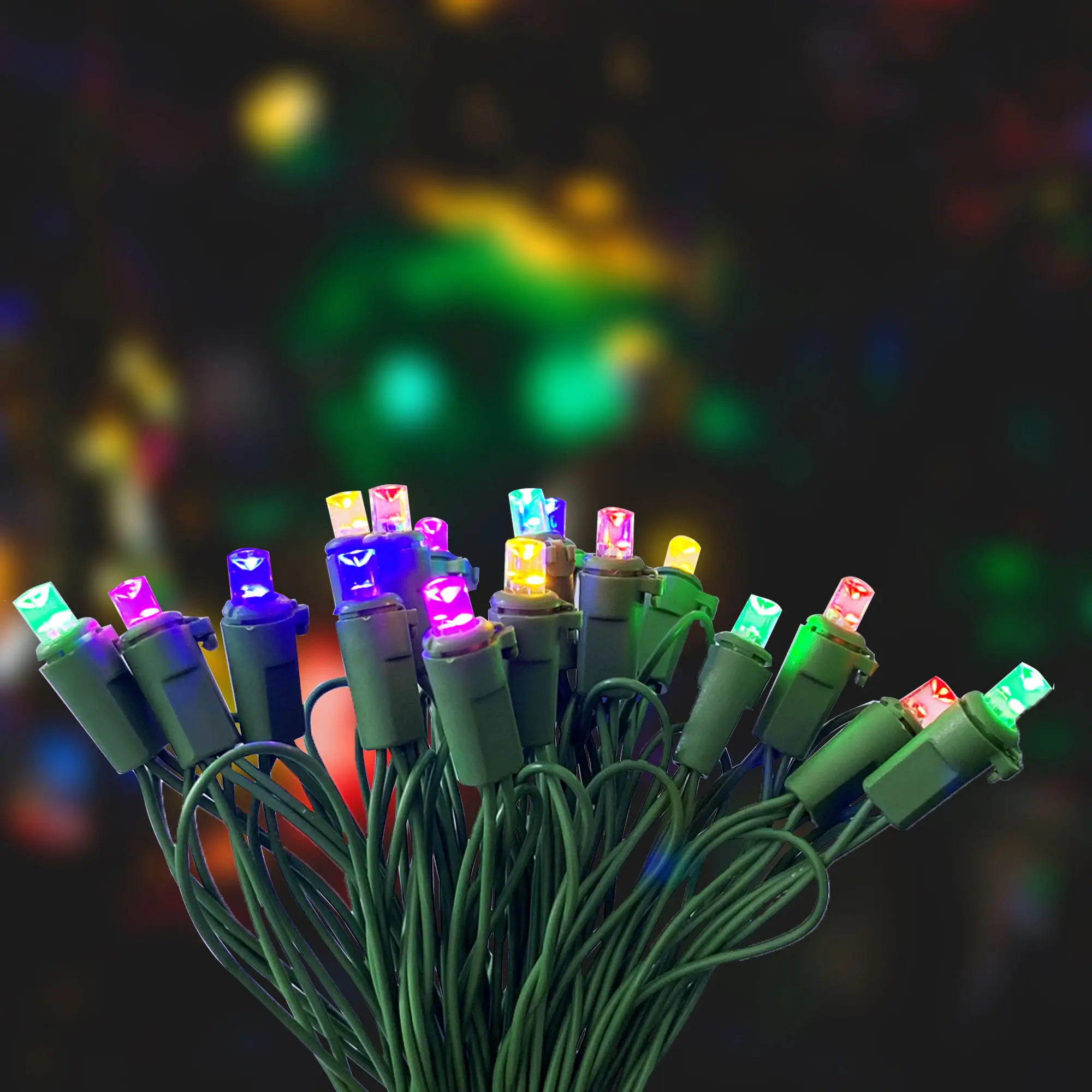 Decoration 60 Pieces 5mm Wide Angle Led Bulbs Christmas Light String
