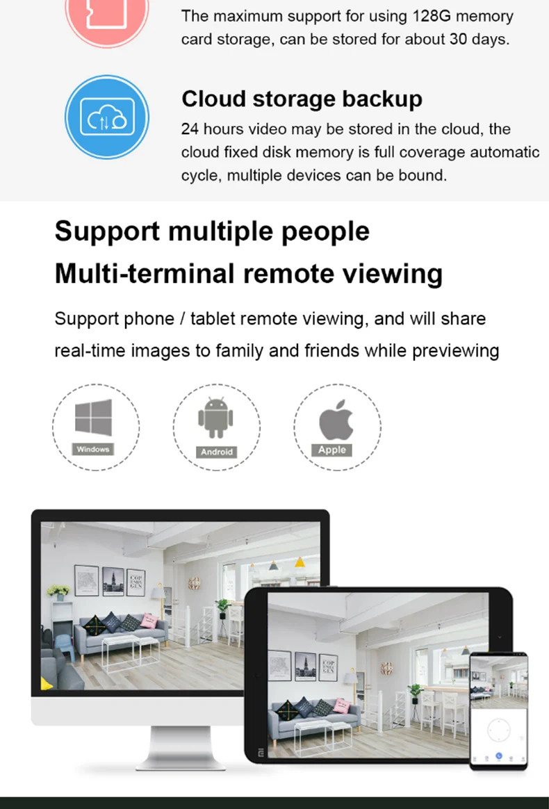 Xiaovv Smart Ptz Wifi Ip Camera Hd 1080p Security Ip Camera Infrared ...