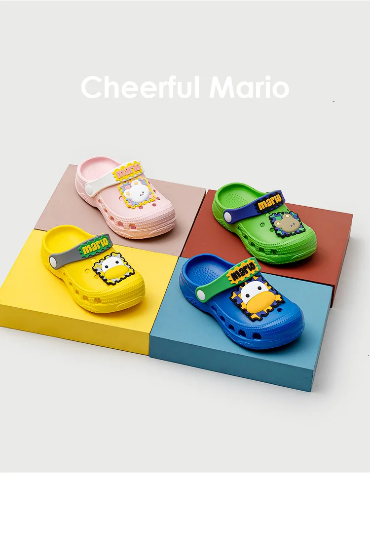 Mario Slippers for Kids Cute and Comfortable Footwear