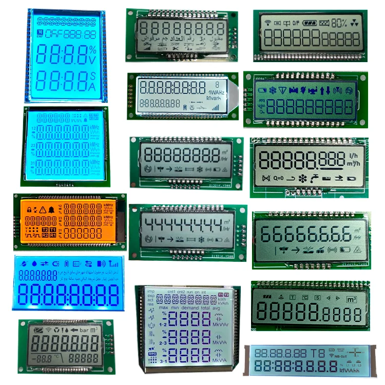 Tn Stn Htn Fstn Va Monochrome Digit Customized Lcd Display 7 Segment Custom Size Lcd Screen For ...