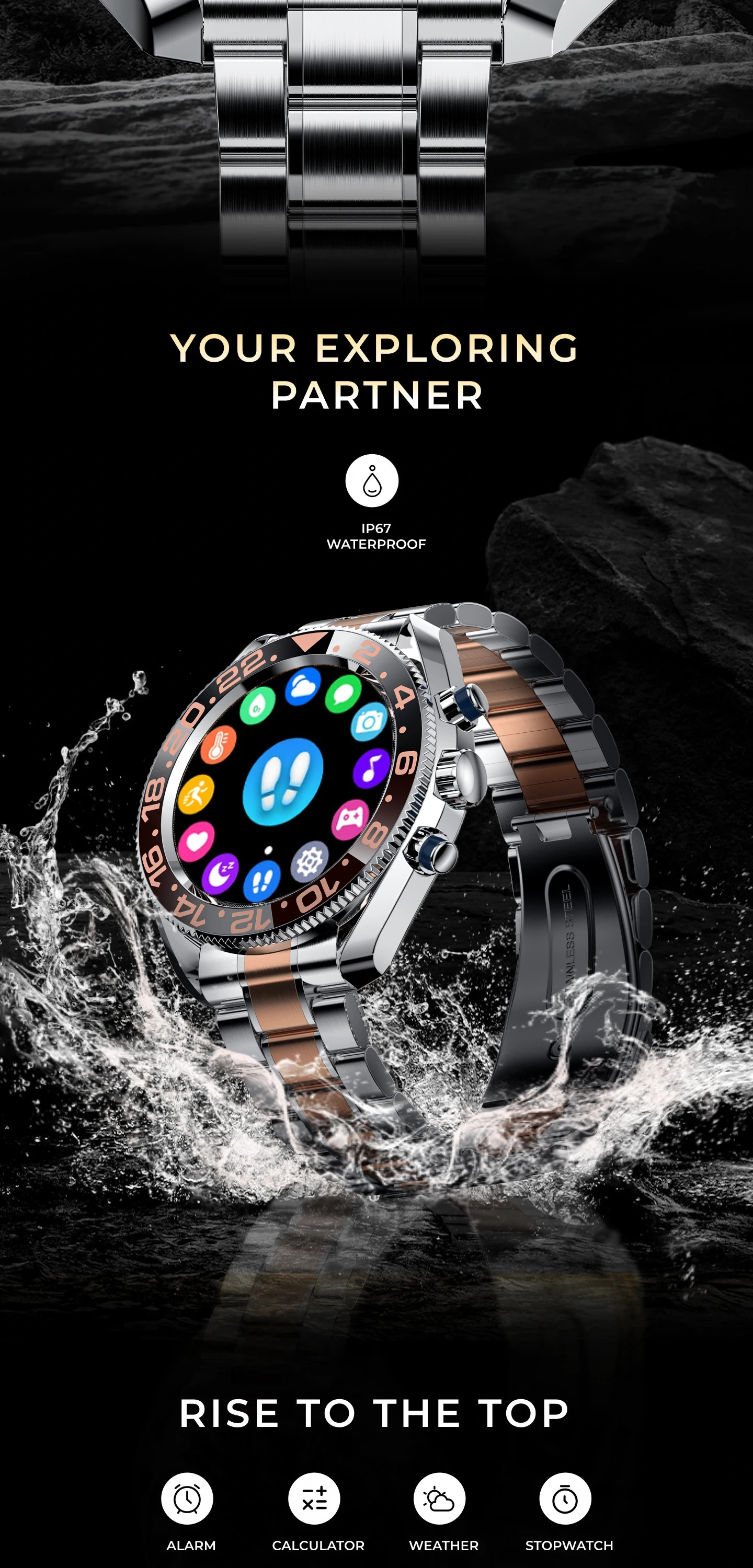 2024 New Style Classic Automatic Luxury Aw35 Round Smart Watch Fashion Leather Men Watch ...