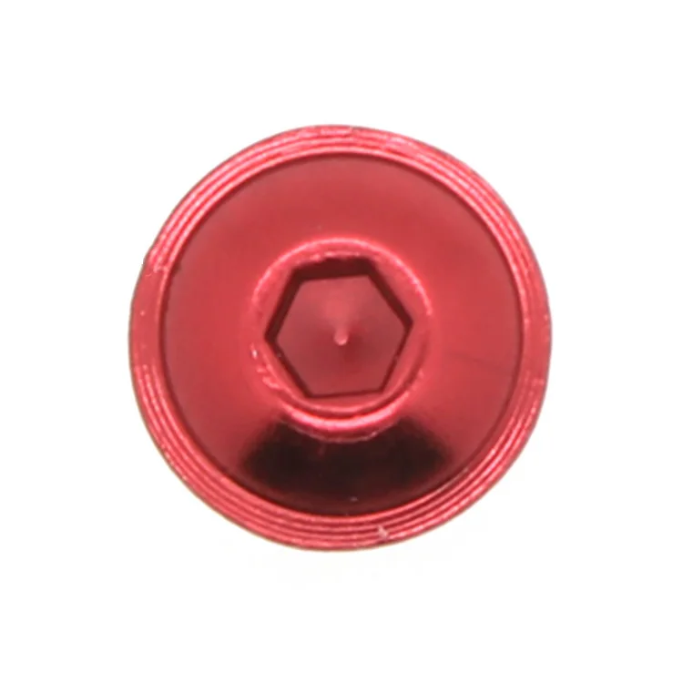 IOS7380 Red Bule Hexagon Socket Bolt Anodized Aluminum Bolts