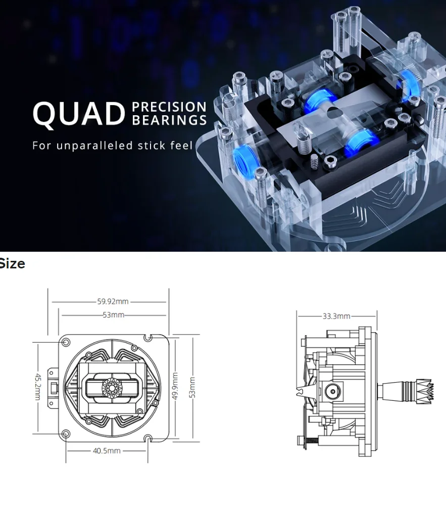 RadioMaster AG01 Throttle Hall Gimbal and Centering Hall Gimbal Full CNC TX16S Transmitter ...